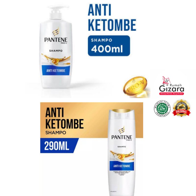 PANTENE ANTI KETOMBE SHAMPOO 400 ML DAN 290 ML PANTENE ANTI DUNDRUF ...