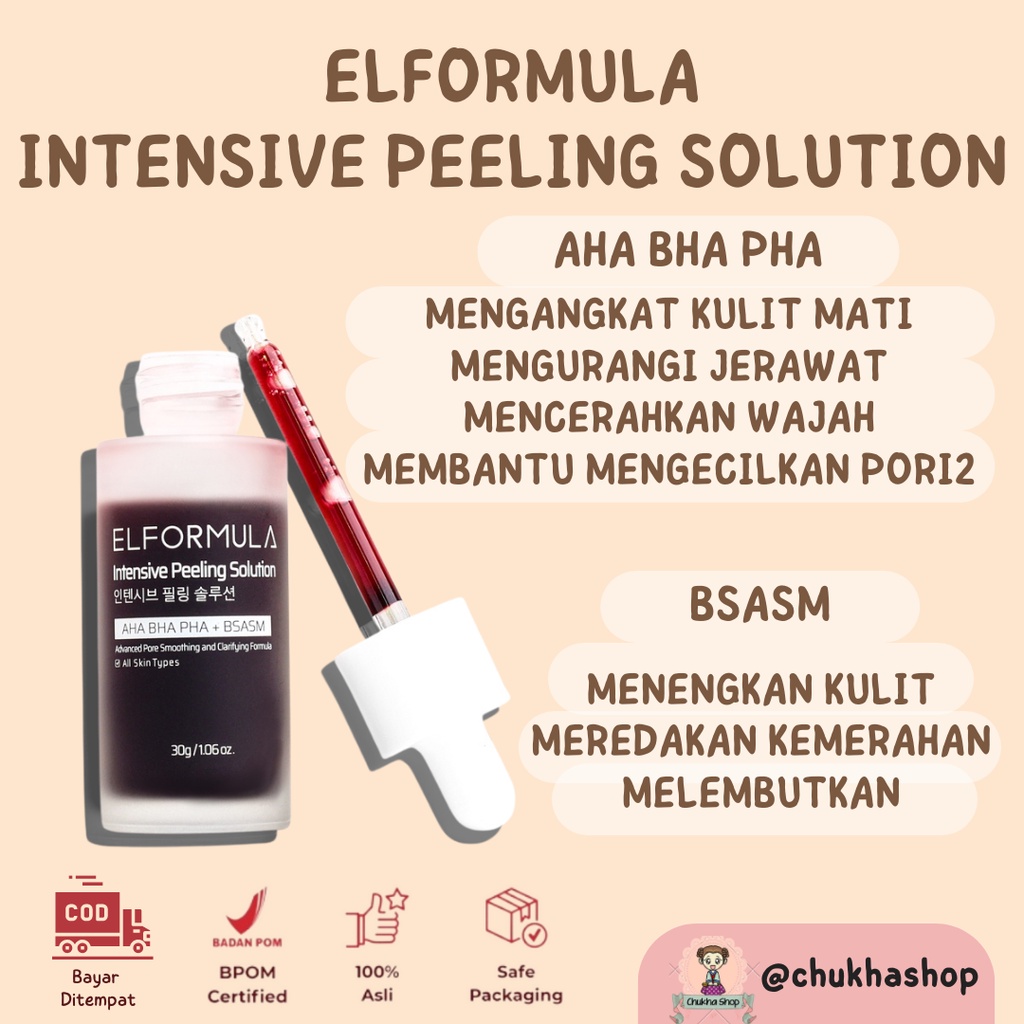 Jual ELFORMULA Intensive Peeling Solution for Exfoliating 30ml ...