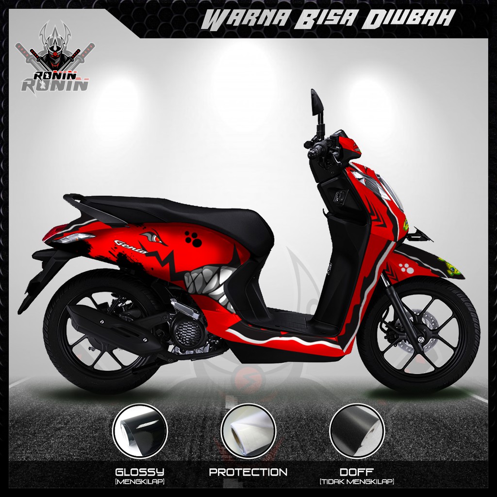 Jual Sticker Decal Full Body Genio Honda Genio Motif Shark | Shopee ...