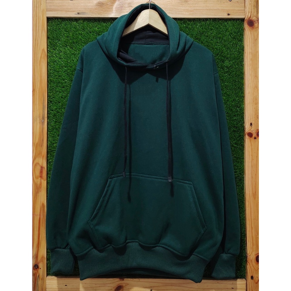 Jual Sweater Hoodie Pria Model Terbaru Warna Hijau Botol Polos Bahan ...