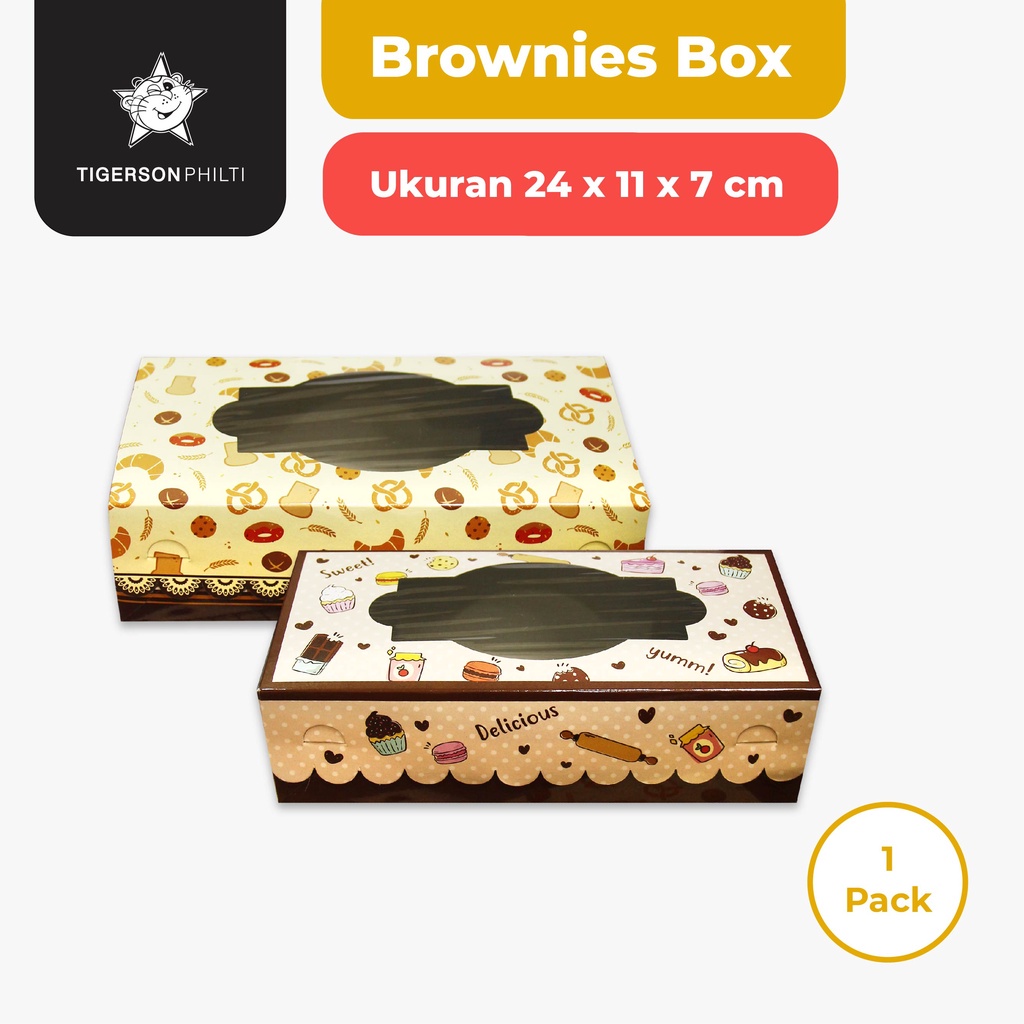 Jual Cake Box/Packaging kue/kotak Kue/kemasan kue Brownies by Tigerson ...