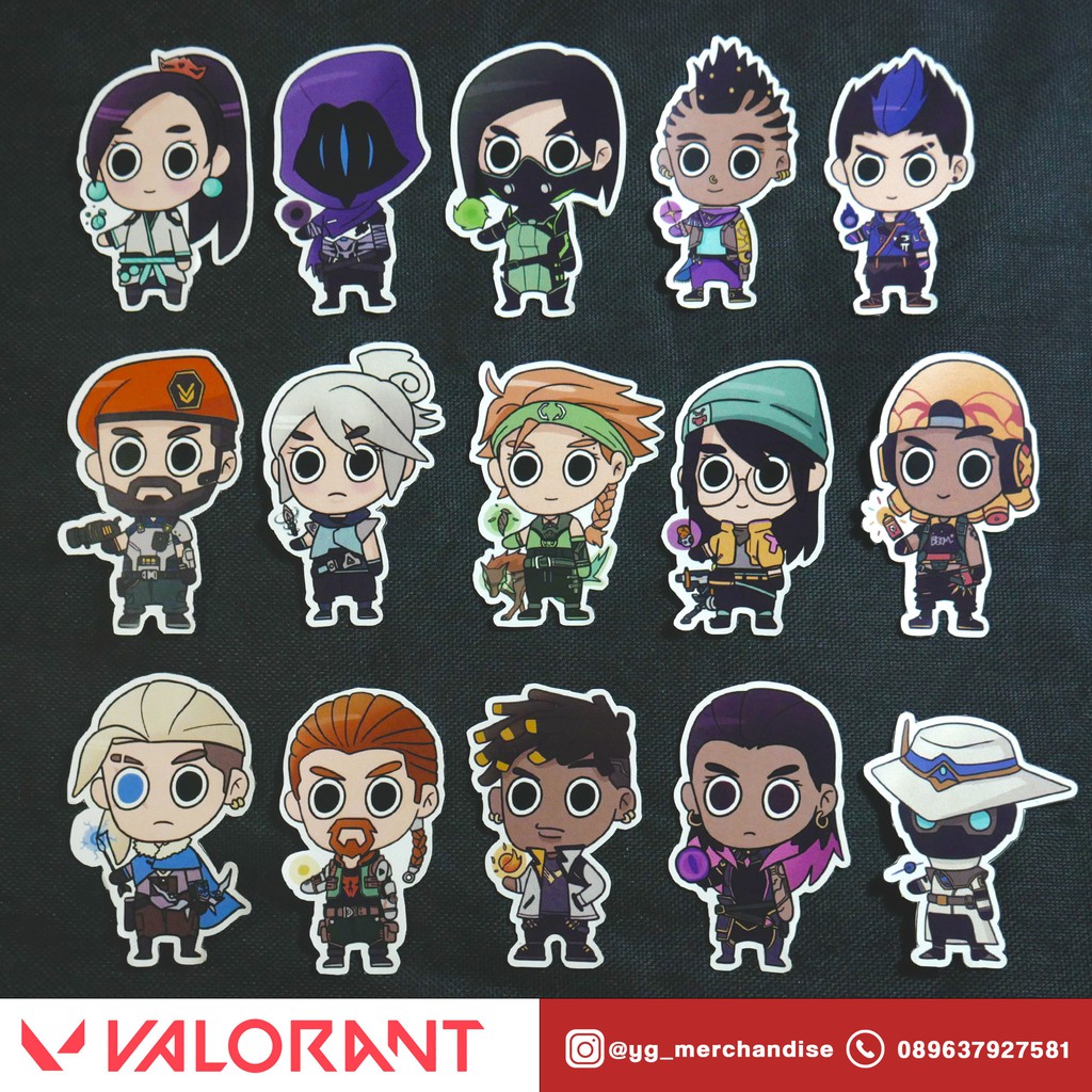 Jual Stiker Valorant Agent (isi 15 pcs) | Shopee Indonesia