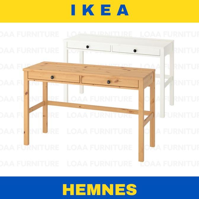 Jual Meja Kerja Meja Belajar 120X47 Cm - 2 Laci - Hemnes Ikea ...