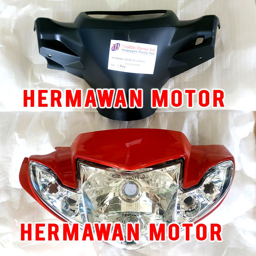 Jual Yamaha vega-batok depan belakang dan lampu depan vega R new merah ...