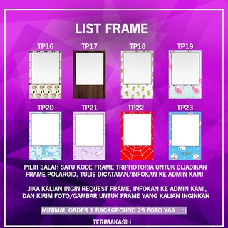 Jual CETAK FOTO FRAME WARNA UKURAN 2R (BISA REQUEST FRAME) Indonesia ...