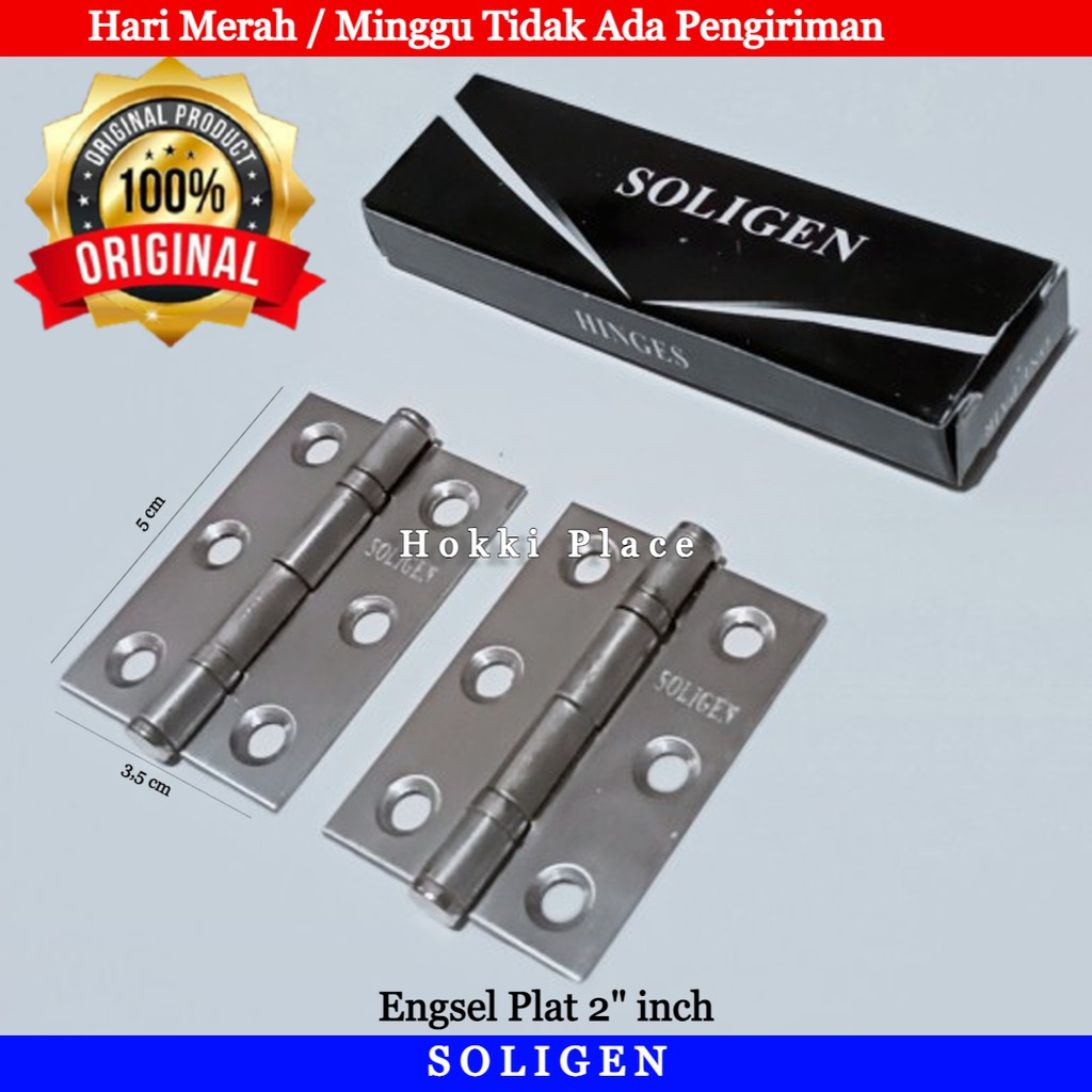 Jual ENGSEL PLAT SOLIGEN UKURAN 2" , 2,5" , & 3" INCH ENGSEL PINTU ...