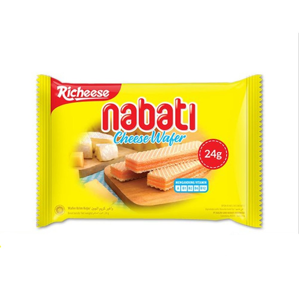 Jual Richeese Nabati Wafer Cheese Rasa Keju Kemasan Ekonomis 20gram ...