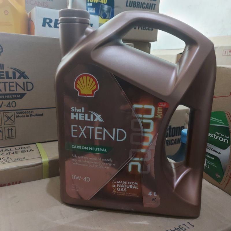 Jual Shell Helix Extend 0w-40 4 Liter. | Shopee Indonesia