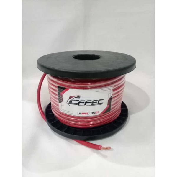 Jual Kabel Power 8 Awg Merk Effec 1 Rol Isi 35 Meter Kabel Audio ...