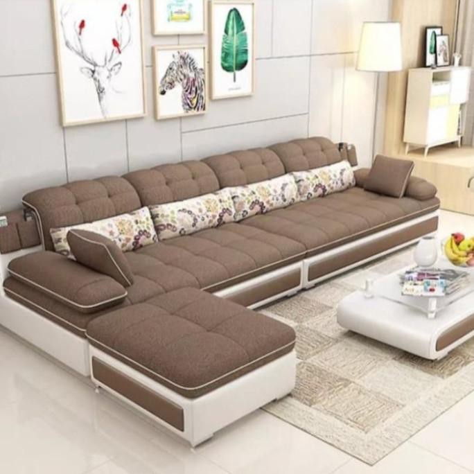 Jual Sofa L Coklat/Sofa/Sofa Leter L/Sofa Letter L/Sofa Minimalis ...