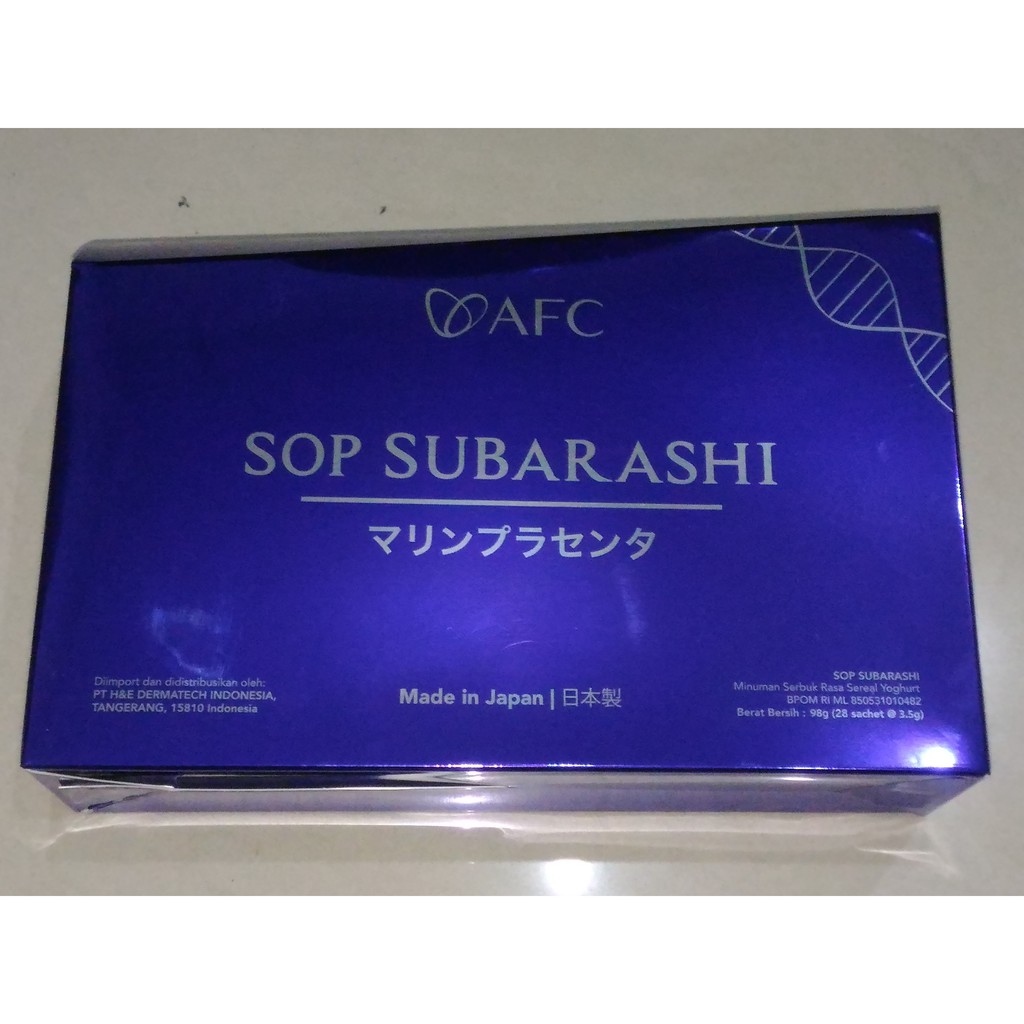 Jual sop subarashi BOX / original afc made in japan Indonesia|Shopee ...