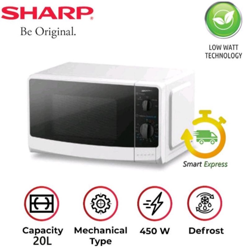 Jual SHARP R-220MA-WH Microwave 20 L | Shopee Indonesia