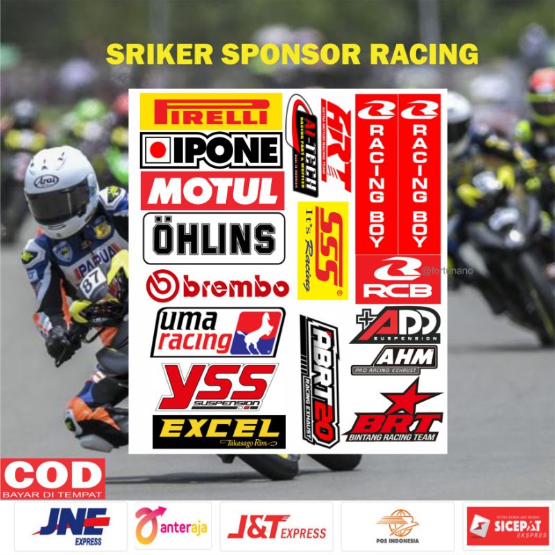 Jual Stiker Sponsor Balap Stiker Motor | Shopee Indonesia