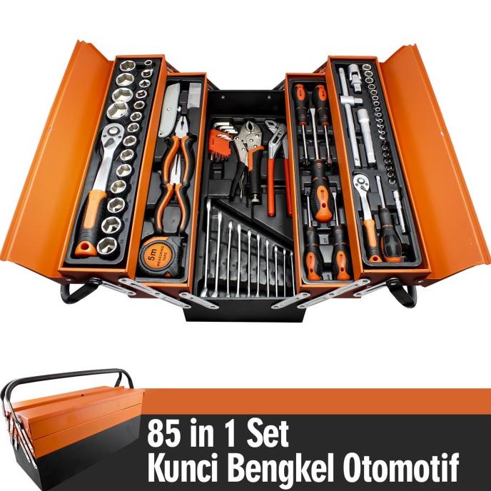 Jual Alat Perbengkelan Otomotif Set Kunci Sok-AlatBengkel 85pcs ...