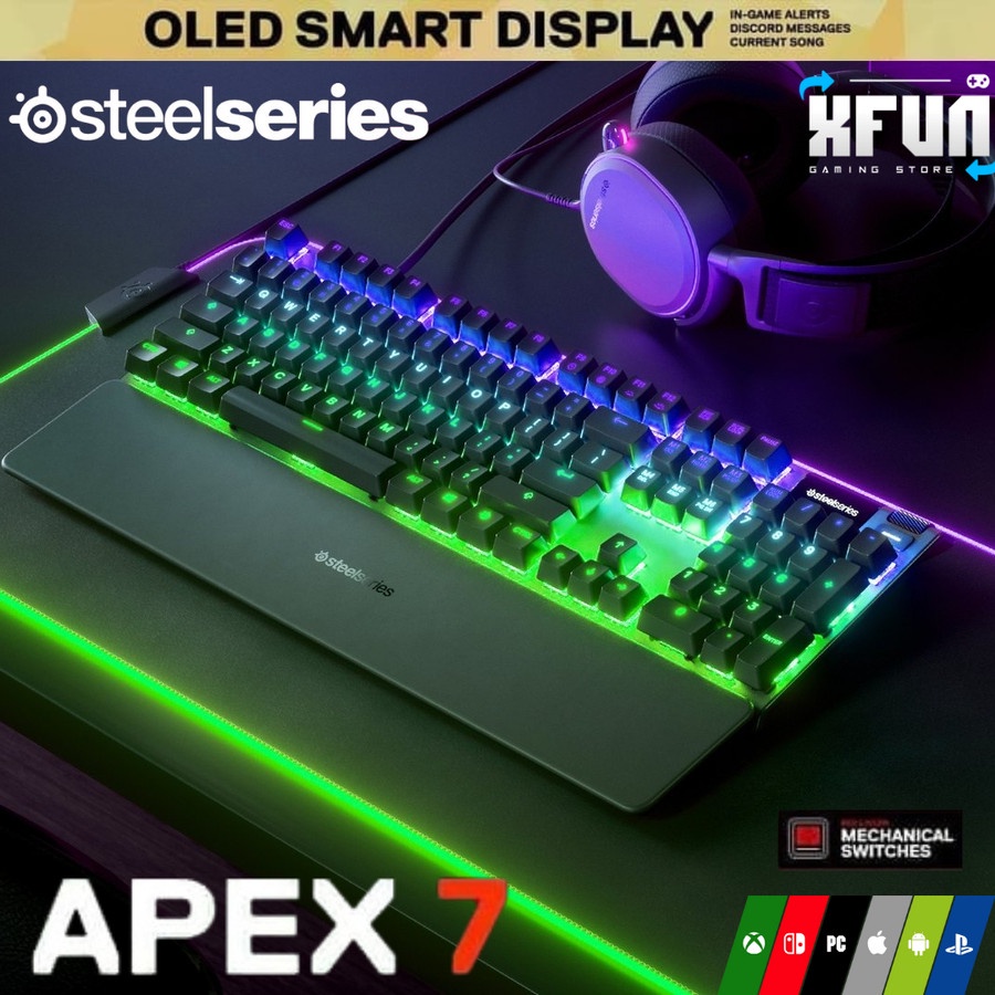 Jual Steelseries Apex 7 Fullsize - Gaming Keyboard Red Switch | Shopee ...