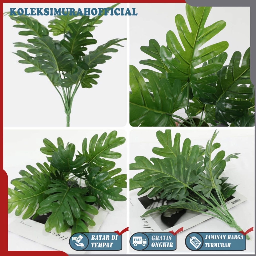 Jual COD DAUN PALEM BUNGA TANGKAI PLASTIK BUNGA ARTIFICIAL BUNGA HIAS ...