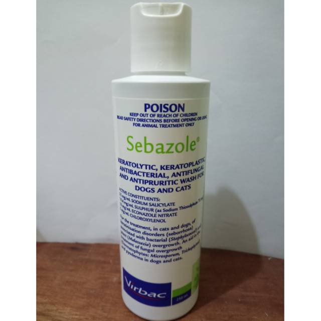 Jual Shampo sebazole 250ml untuk jamur penyakit kulit anjing kucing ...