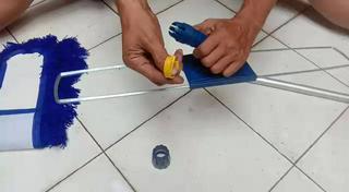 Jual pel lantai lobi pelan panjang 80cm pelan import/lobby duster biru ...