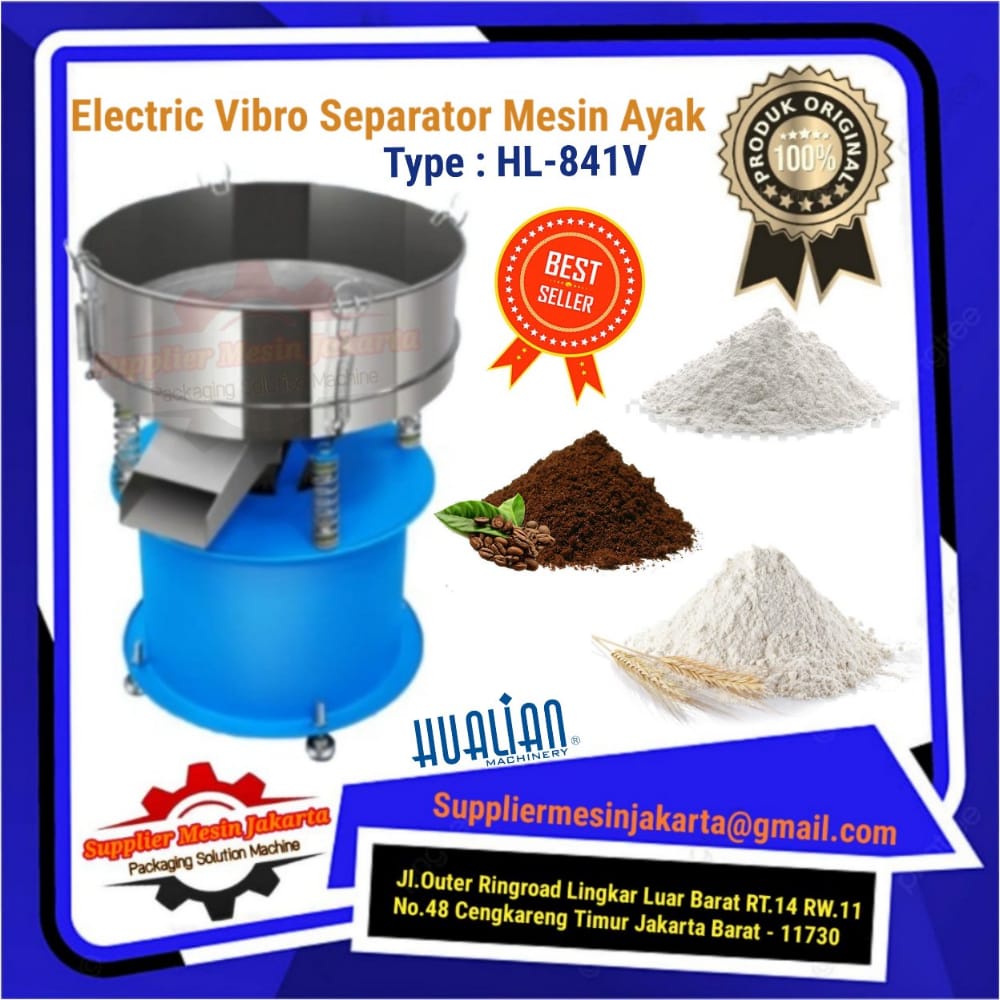Jual Mesin Electric Vibro Separator/ Mesin ayak Tepung HL-841V Hualian ...