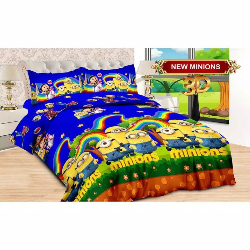 Jual Sprei Bonita King Size 180 Motif Minions New Minion | Shopee Indonesia