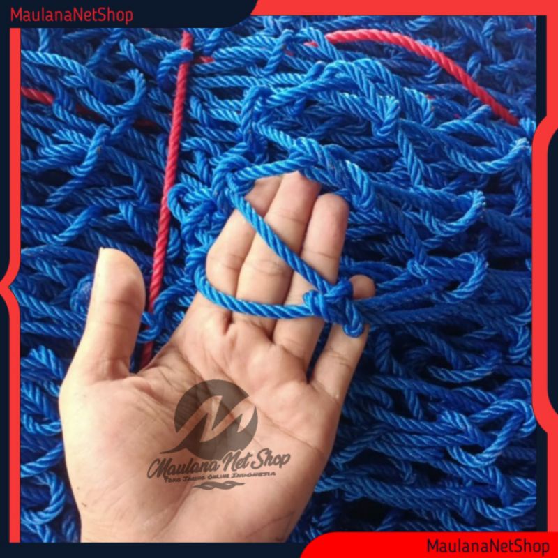 Jual Jaring tambang pe plastik tebal 5mm/Jaring lapangan futsal/Jaring ...