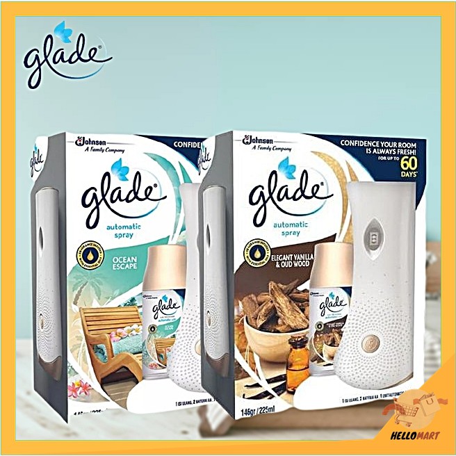 Jual ORIGINAL Glade Matic Device ALAT + REFILL / Glade Pengharum Ruangan Otomatis / HELLOMARTID ...