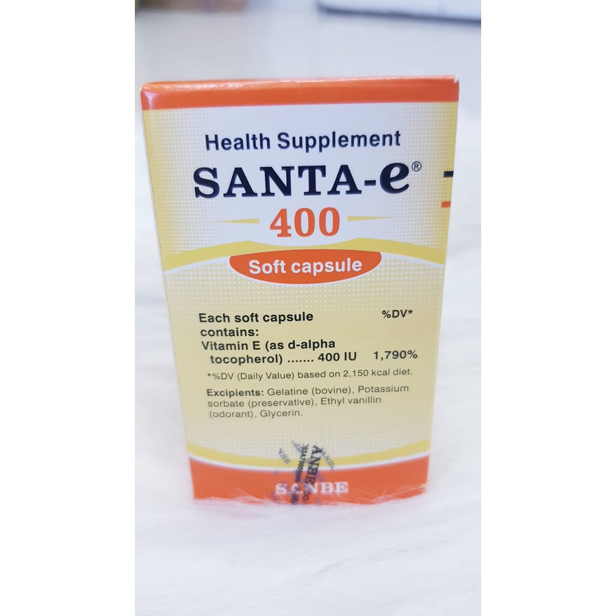 Jual SANTA-E 400 IU ISI 30 KAPSUL LUNAK | Shopee Indonesia