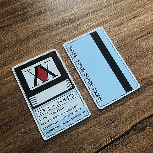 Hunter X Hunter License Card E-money Flazz Emoney - e money | Shopee ...