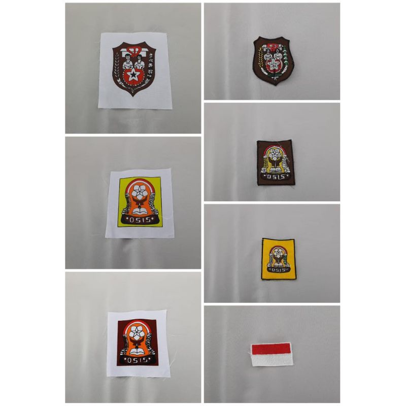 Jual Badge OSIS Sablon dan Bordir SD,SMP,SMA,Dan Bendera Merah Putih ...