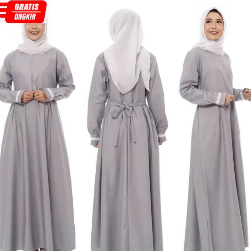 Jual Gamis Polos Maxi Toyobo Jumbo Premium Model Kekinian Muslimah ...