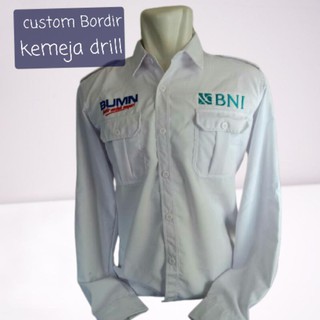 Jual Kemeja panjang custom Bordir/Kemeja lengan panjang PDL PDH/ Kemeja custom Bordir | Shopee ...