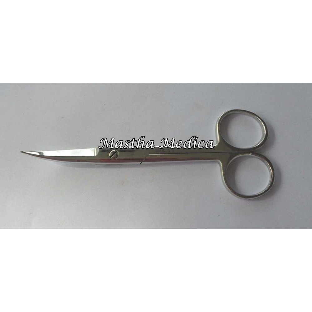 Gunting Operasi Instrumen Bedah tajam Bengkok 14 cm Marwa | Shopee ...