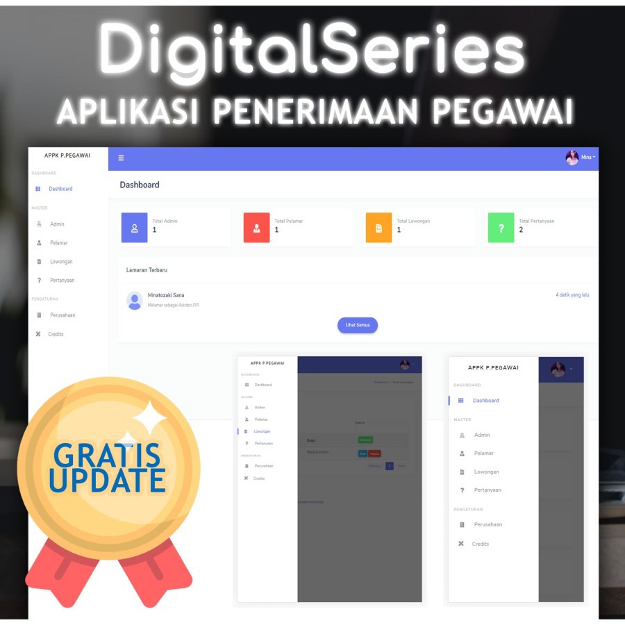 Jual Software Aplikasi Penerimaan atau Rekrutmen Pegawai Berbasis Web | Shopee Indonesia
