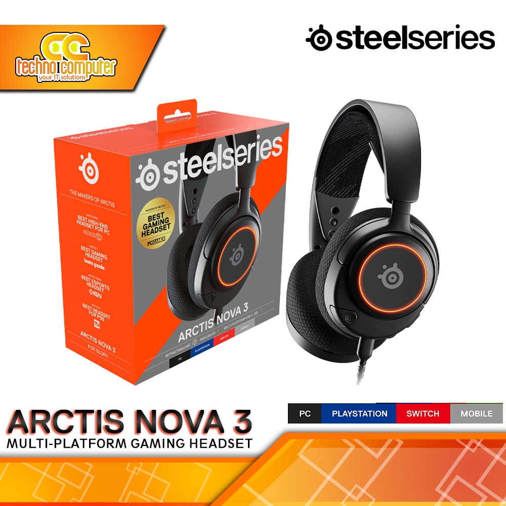 Jual HEADSET STEELSERIES ARCTIS NOVA 3 - Gaming Headset | Shopee Indonesia