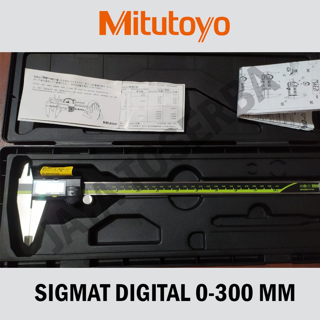 Jual Promo Vernier Digital Caliper Mitutoyo 300 mm / Sigmat Digital 12" / Digimatic Mitutoyo ...