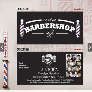 Jual Banner Potong Rambut / Banner Pangkas Rambut / Banner Barbershop ...