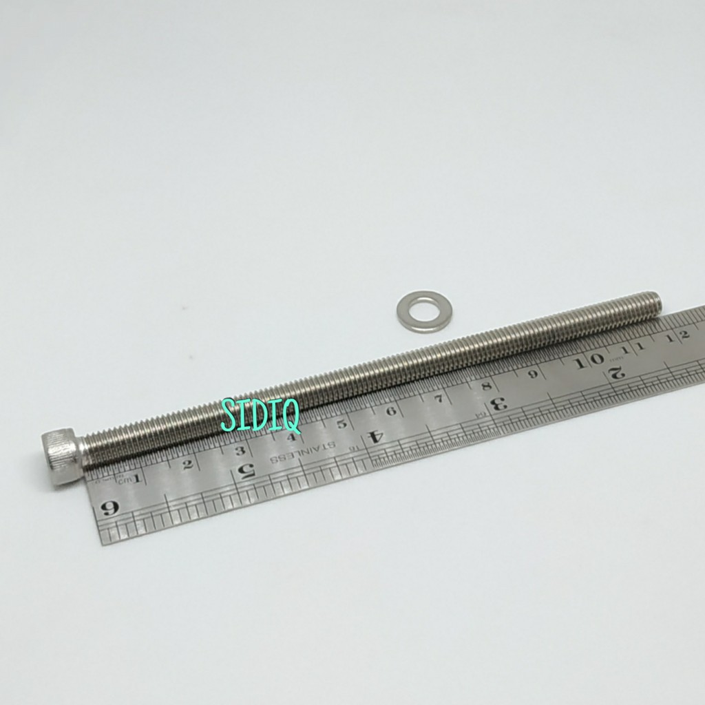 Jual Baut L Stainless M6x120 Baut M6 x 120 SUS 304 Baut M6 X 120 Stainless | Shopee Indonesia