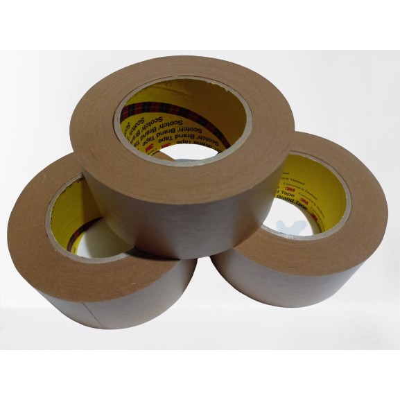 Kraff Paper Tape / Lakban Kertas Coklat 3M, uk.60mm/66m | Shopee Indonesia