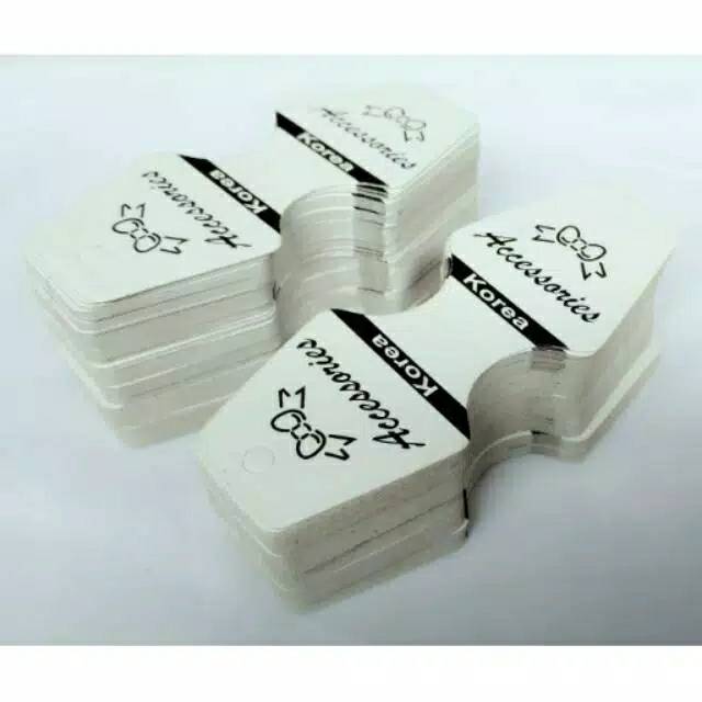 Jual Kertas label display accesories/ kar kalung/ kertas penjepit ...