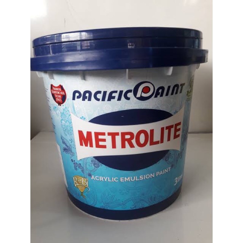 Jual Cat Tembok Putih METROLITE 1 GALON 4 Kilogram Shopee Indonesia