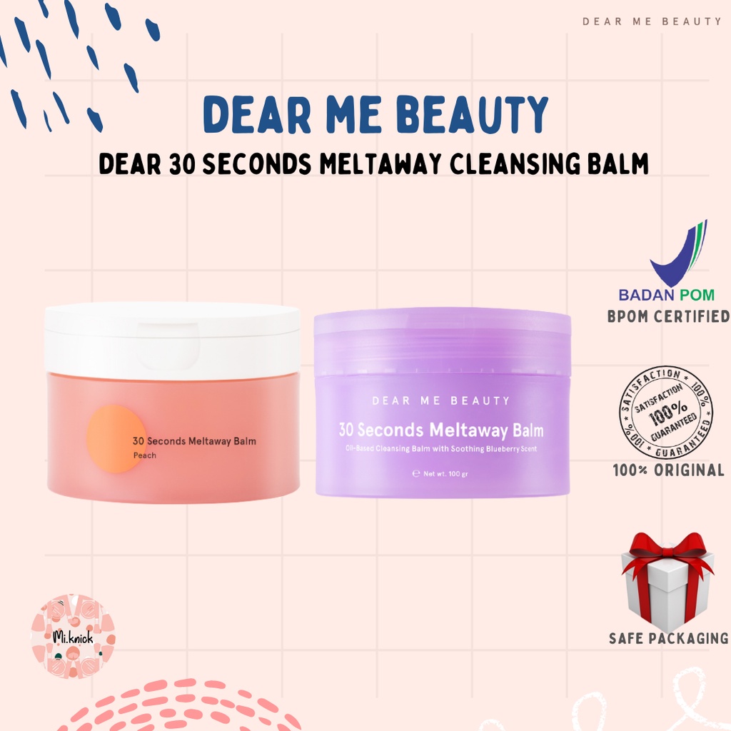 Jual Dear Me Beauty 30 Seconds Meltaway Cleansing Balm | Shopee Indonesia