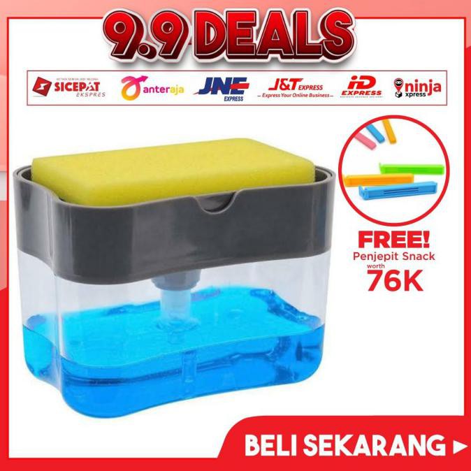 Jual Tempat Sabun Cuci Piring - Soap Pump Sponge Caddy Dispenser Spons ...