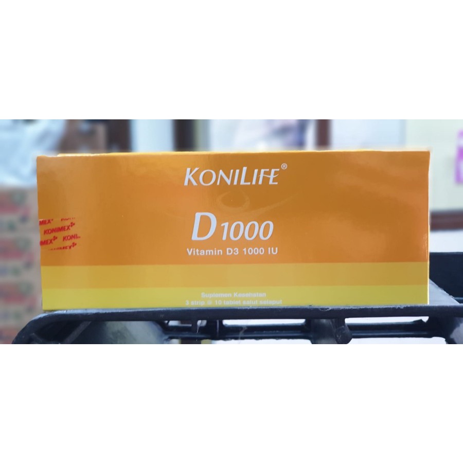 Jual Konilife D1000 Isi 30 Tablet - Vitamin D3 1000 IU - Vit D3 1000 IU Memelihara Kesehatan ...
