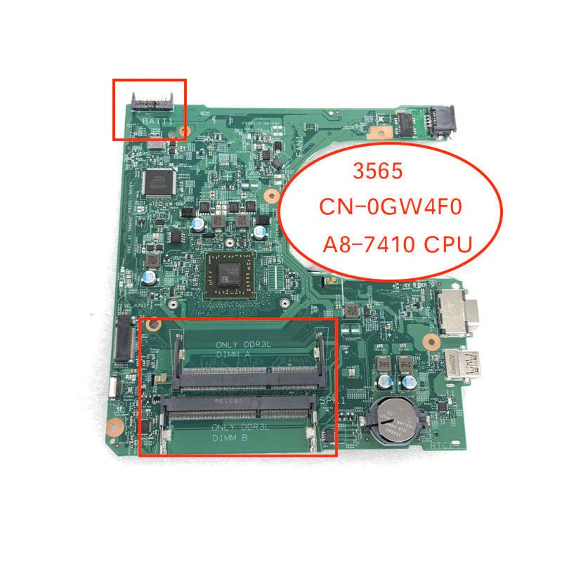 Jual IMPORT CN-0GW4F0 GW4F0 0GW4F0 mainboard FOR DELL INSPIRON 15 3565 ...
