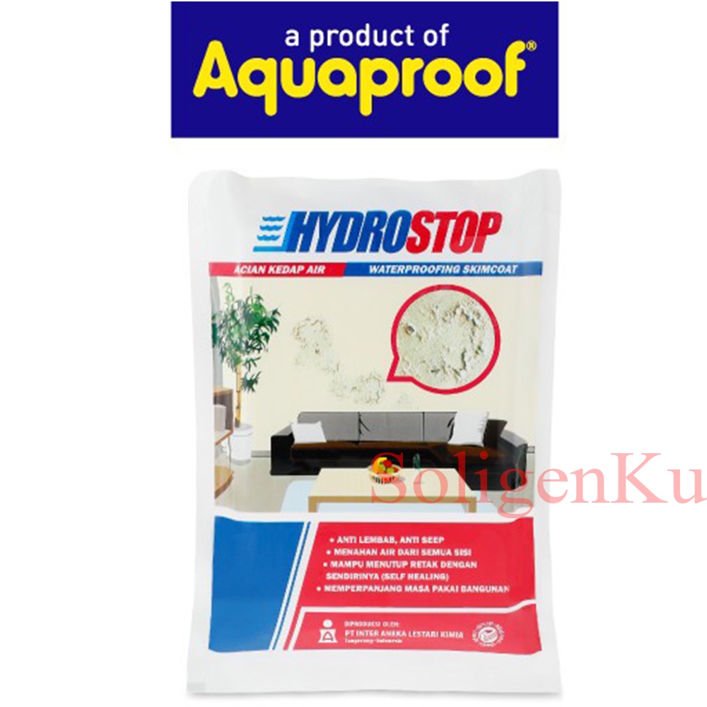 Jual HYDROSTOP ACIAN KEDAP AIR 2 KG water profing(anti lembab tembok ...