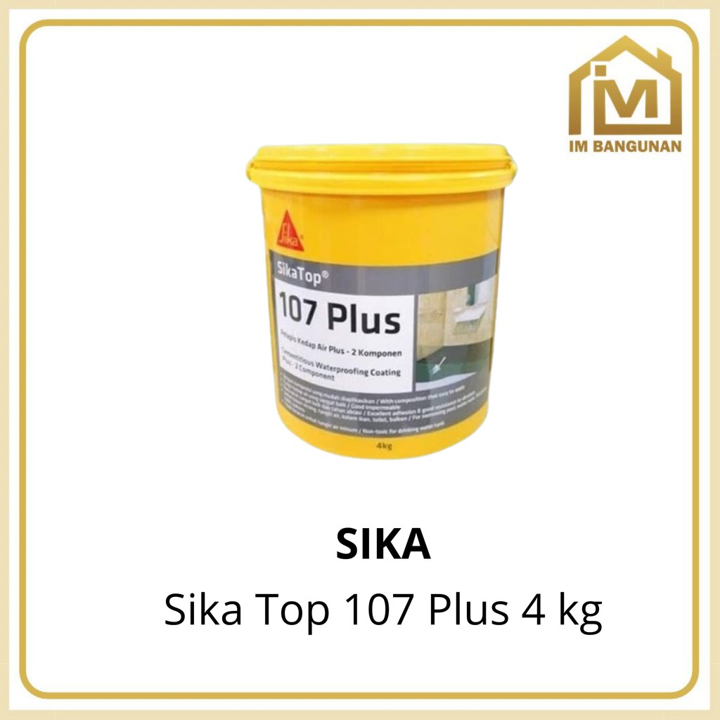 Jual SikaTop 107 Plus Waterproofing 2 Komponen 4kg Pelapis Anti Bocor ...