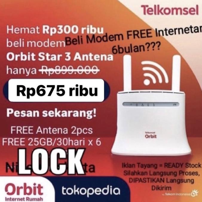 Jual =====] ZTE MF283U Telkomsel ORBIT Star 3 Modem WiFi 4G High Speed ...