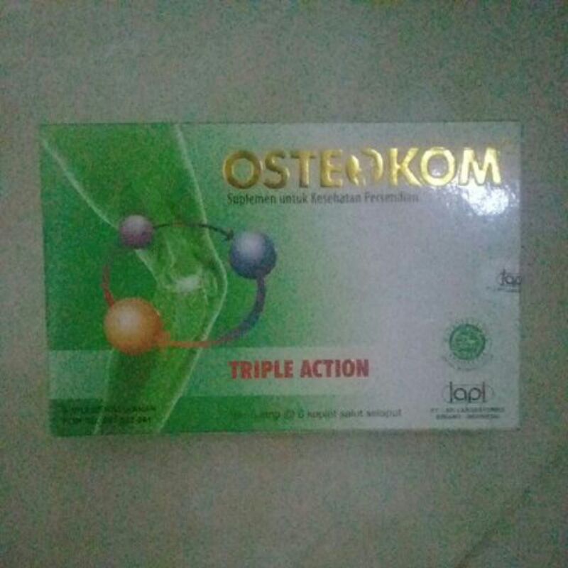 Jual osteokom triple action 1box 5strip @6 tablet | Shopee Indonesia