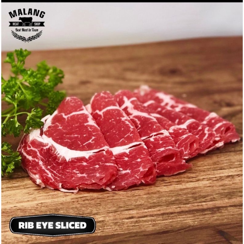 Jual DAGING SAPI RIBEYE SLICE BEEF 250GR | Shopee Indonesia