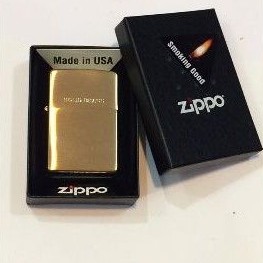 Jual Original Zippo 204 Solid Brass | Shopee Indonesia
